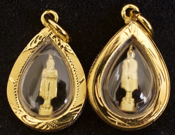 Small Gold Wednesday Birthday Buddha Pendant - Thai Amulet - Thai ...