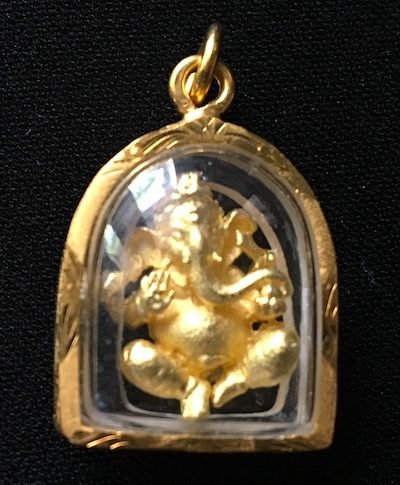 Thai Ganesh Amulets with Gold Case | 8 Variations!