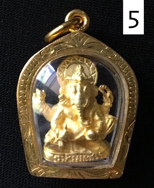 Thai Ganesh Amulets with Gold Case | 8 Variations!