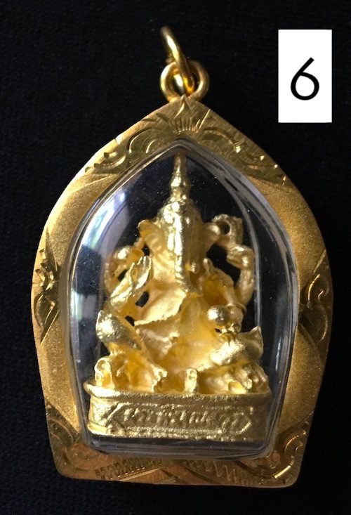 Thai Ganesh Amulets with Gold Case | 8 Variations! - Thai Amulet Store ...