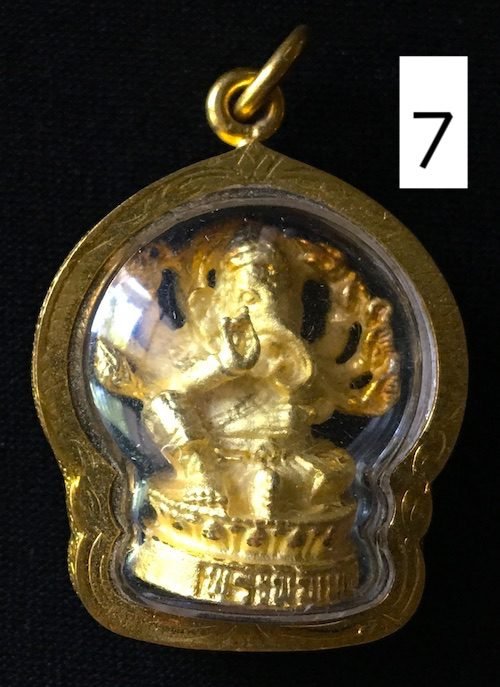 Thai Ganesh Amulets with Gold Case | 8 Variations!