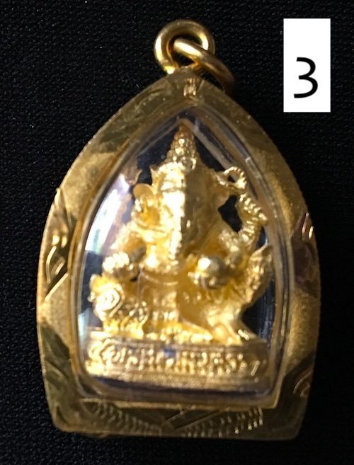 Thai Ganesh Amulets with Gold Case | 8 Variations!