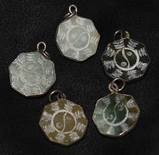 Jade Yin-Yang Necklace Pendants - Thai Amulet Store - Buddha Jewelry ...