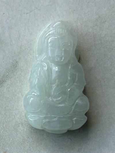 Small Light Green Jade Kwan Yin Charms | Thai Amulet Store